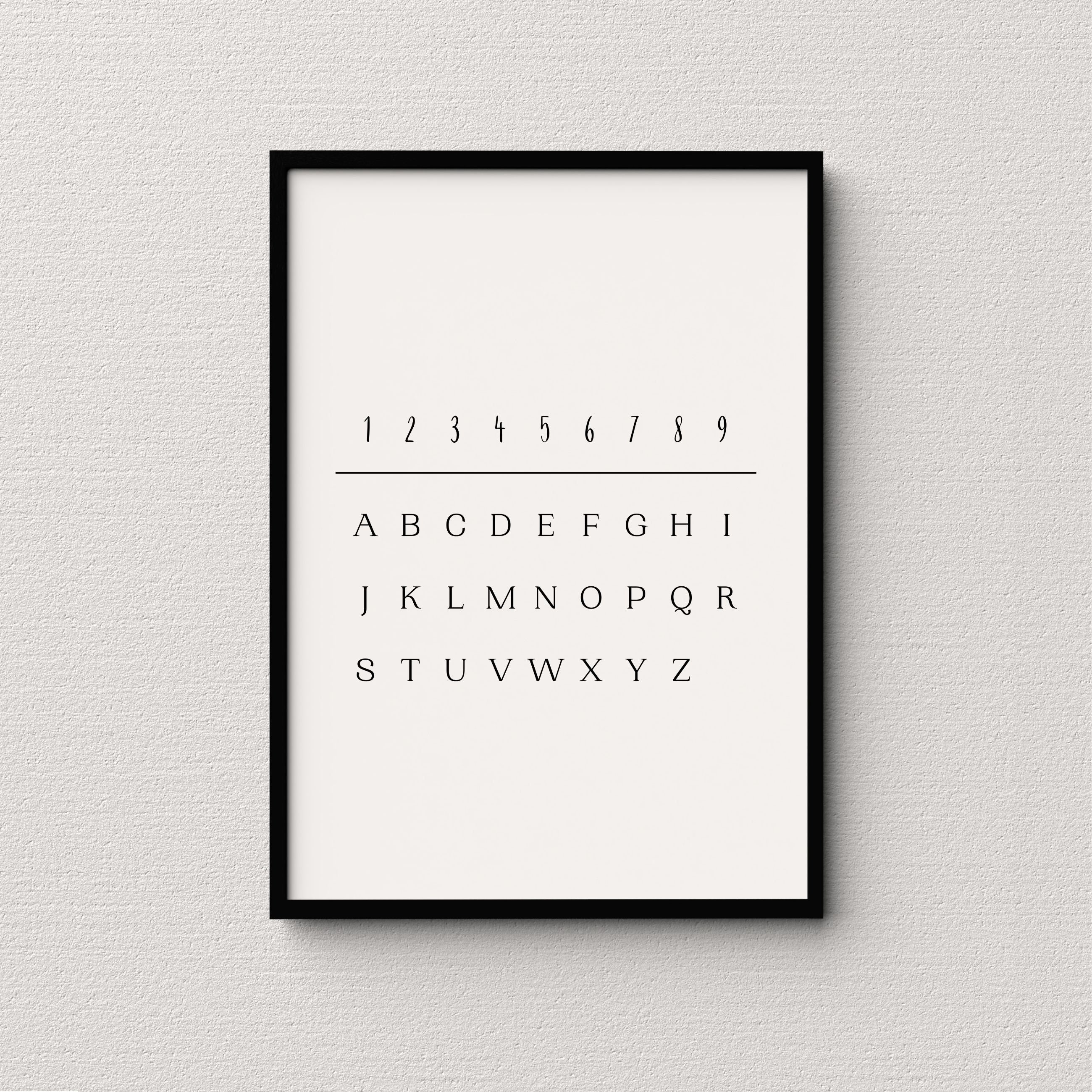 Numerology Alphabet Chart