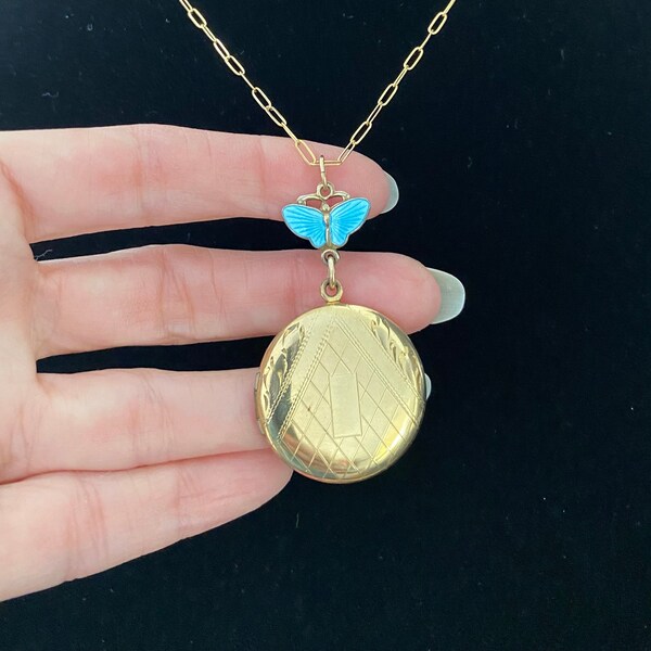 Butterfly Locket - Etsy