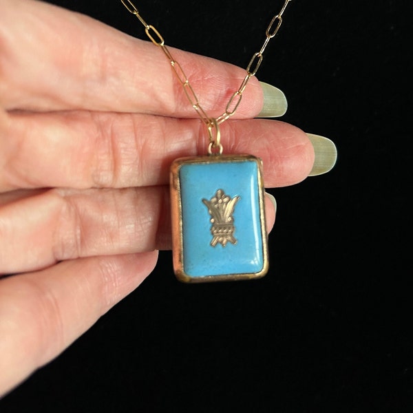 Enamel Locket - Etsy