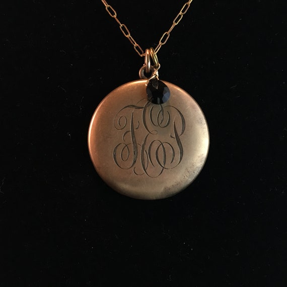Classic Antique H&H Gold Filled Locket with Monogram | Etsy