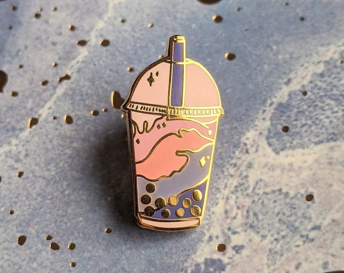 Boba Milk Tea Enamel Pin Asian Food Enamel Pin - Etsy
