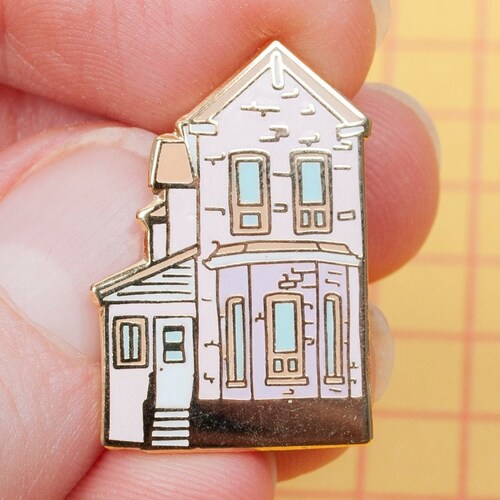 Enamel Pins Double Storey House Cute Design Enamel Pin - Etsy Australia