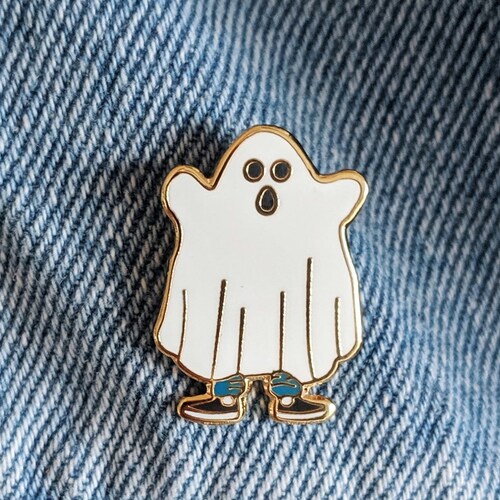 Enamel Pins Ghost Spooky Sheet Costume Enamel Pin - Etsy