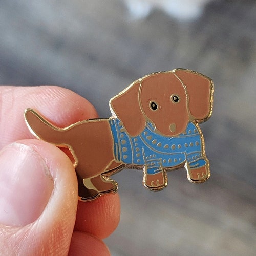 Enamel Pins Cute Corgi Dog Enamel Pin | Etsy