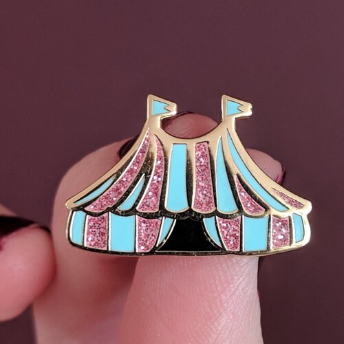 Enamel Pins Circus Tent Glitter Fun Enamel Pin | Etsy