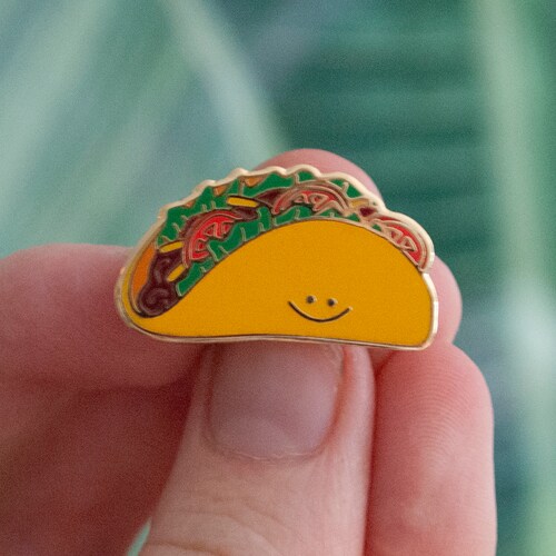 Taco Pin - Etsy
