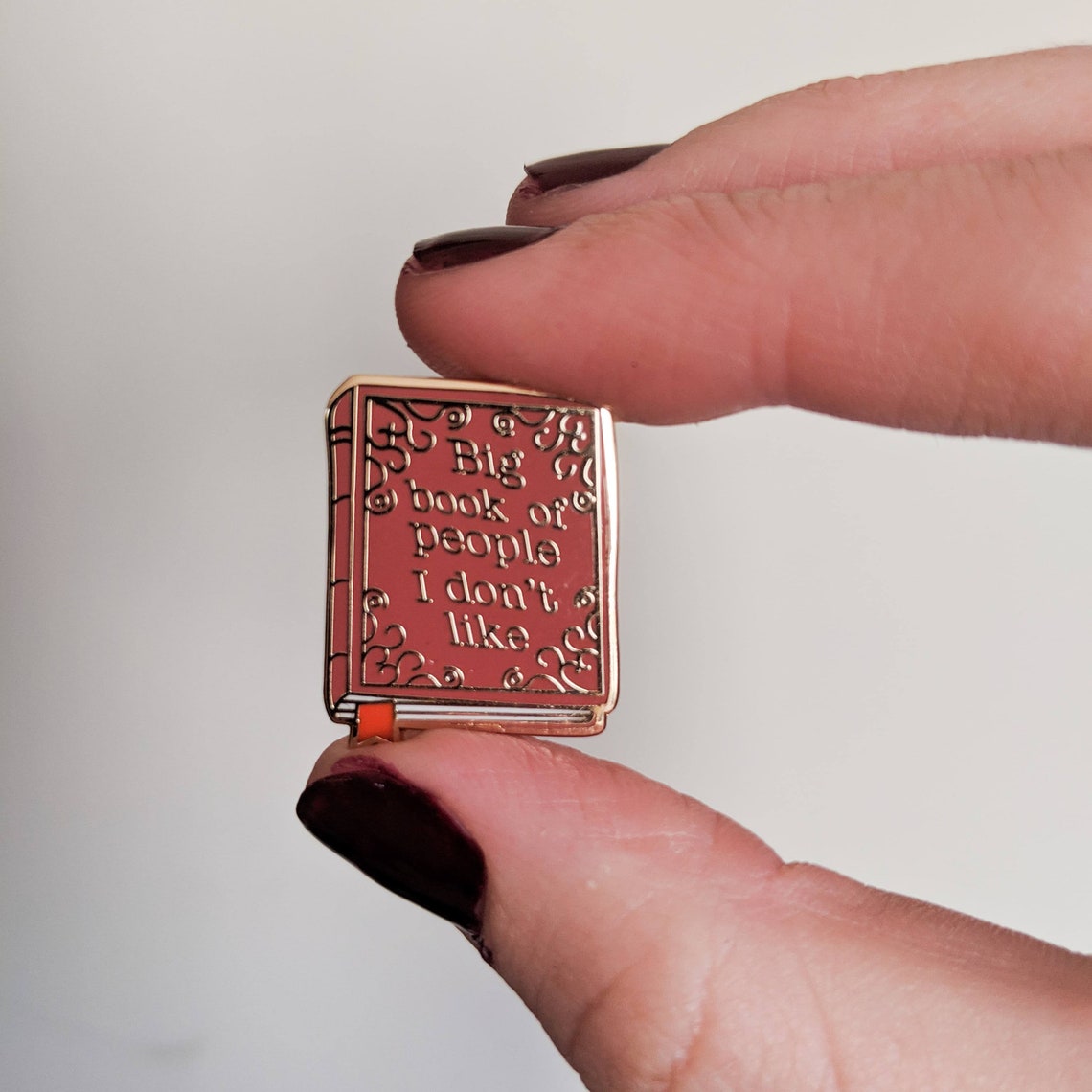 Enamel Pins Quote Introvert Big Book Funny Enamel Pin - Etsy