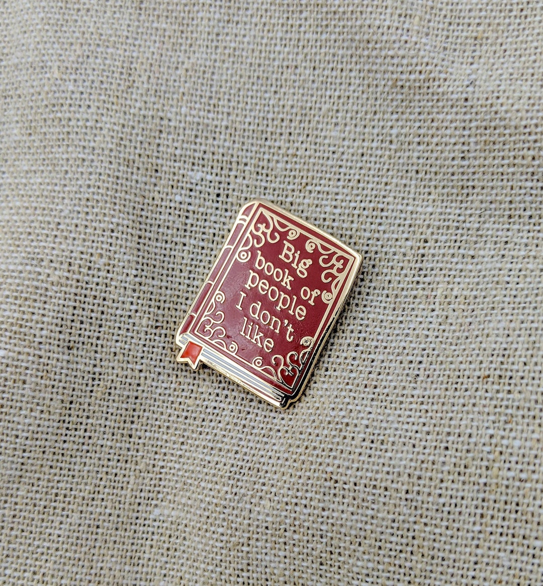 Enamel Pins - Quote Introvert Big Book Funny Enamel Pin - Etsy