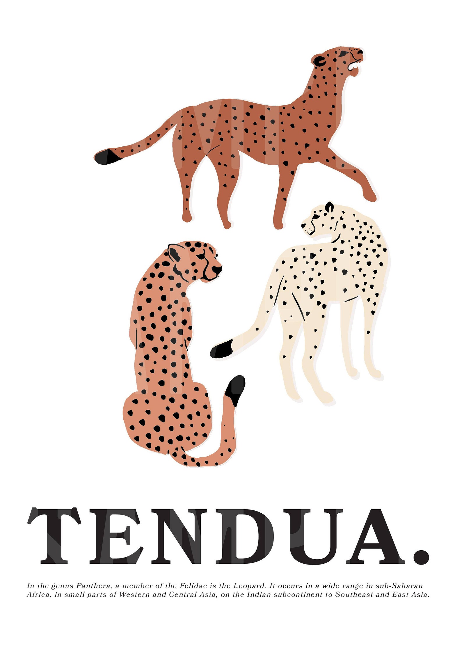 Prints Wall Art Illustration Leopard Tendua Hindi Digital - Etsy