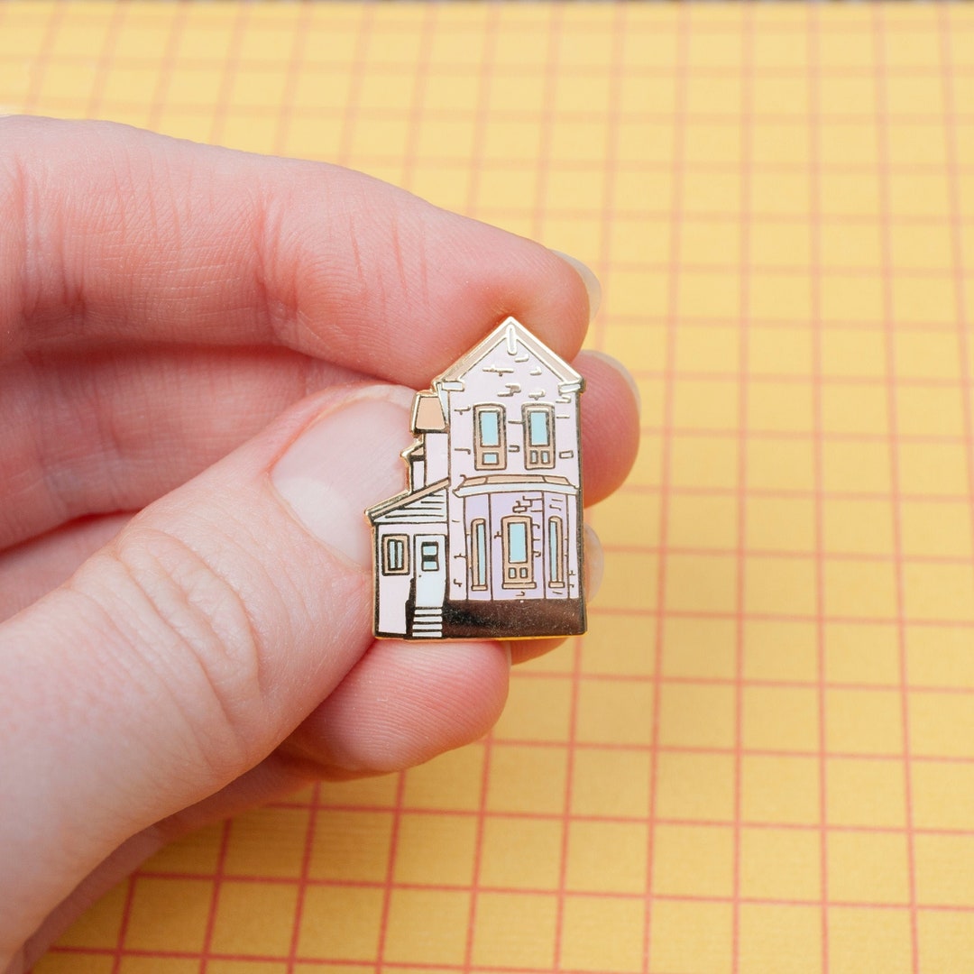 Enamel Pins Double Storey House Cute Design Enamel Pin - Etsy Australia
