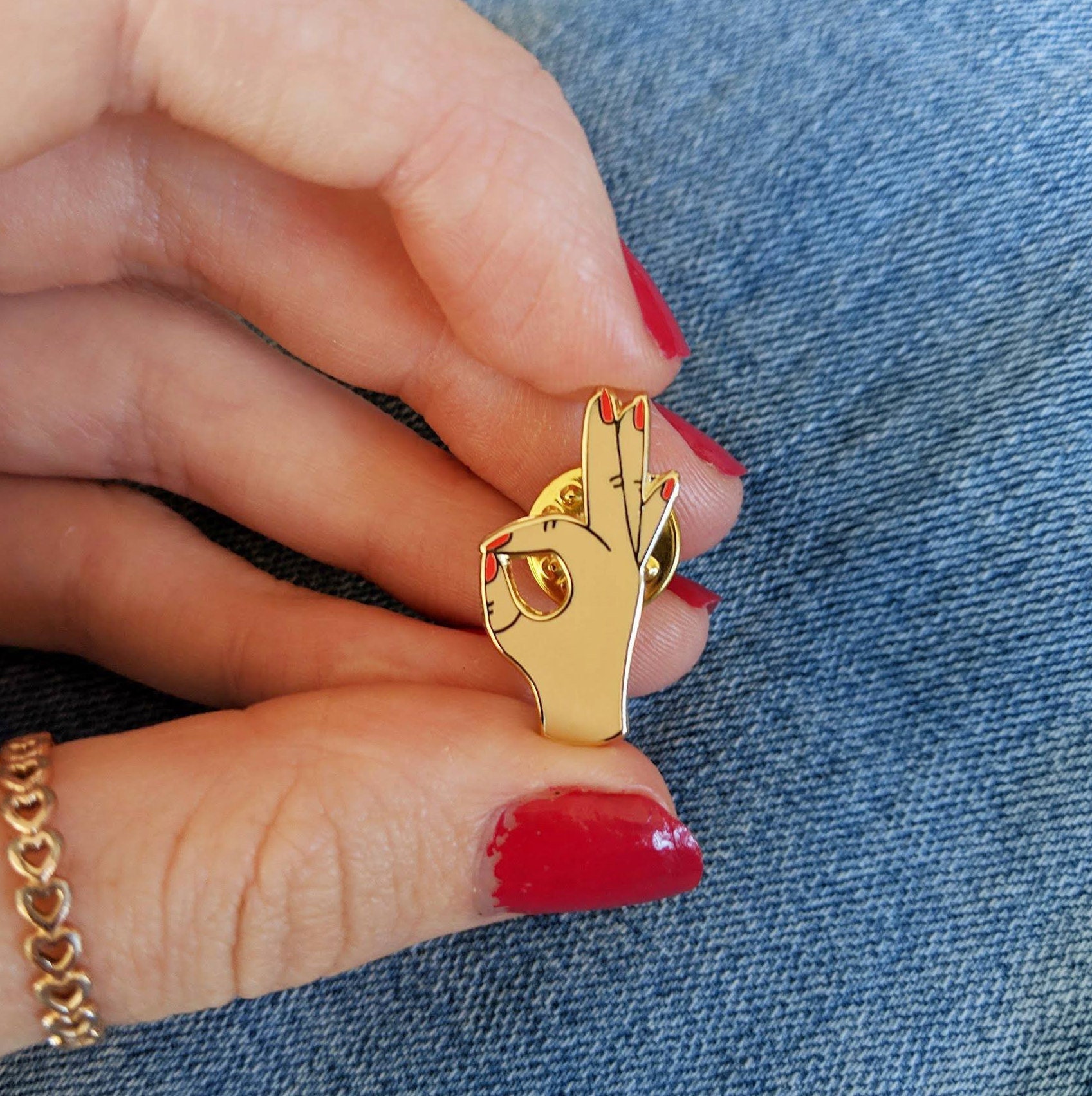 Enamel Pins Circle Game Got 'em Meme Okay Pin | Etsy