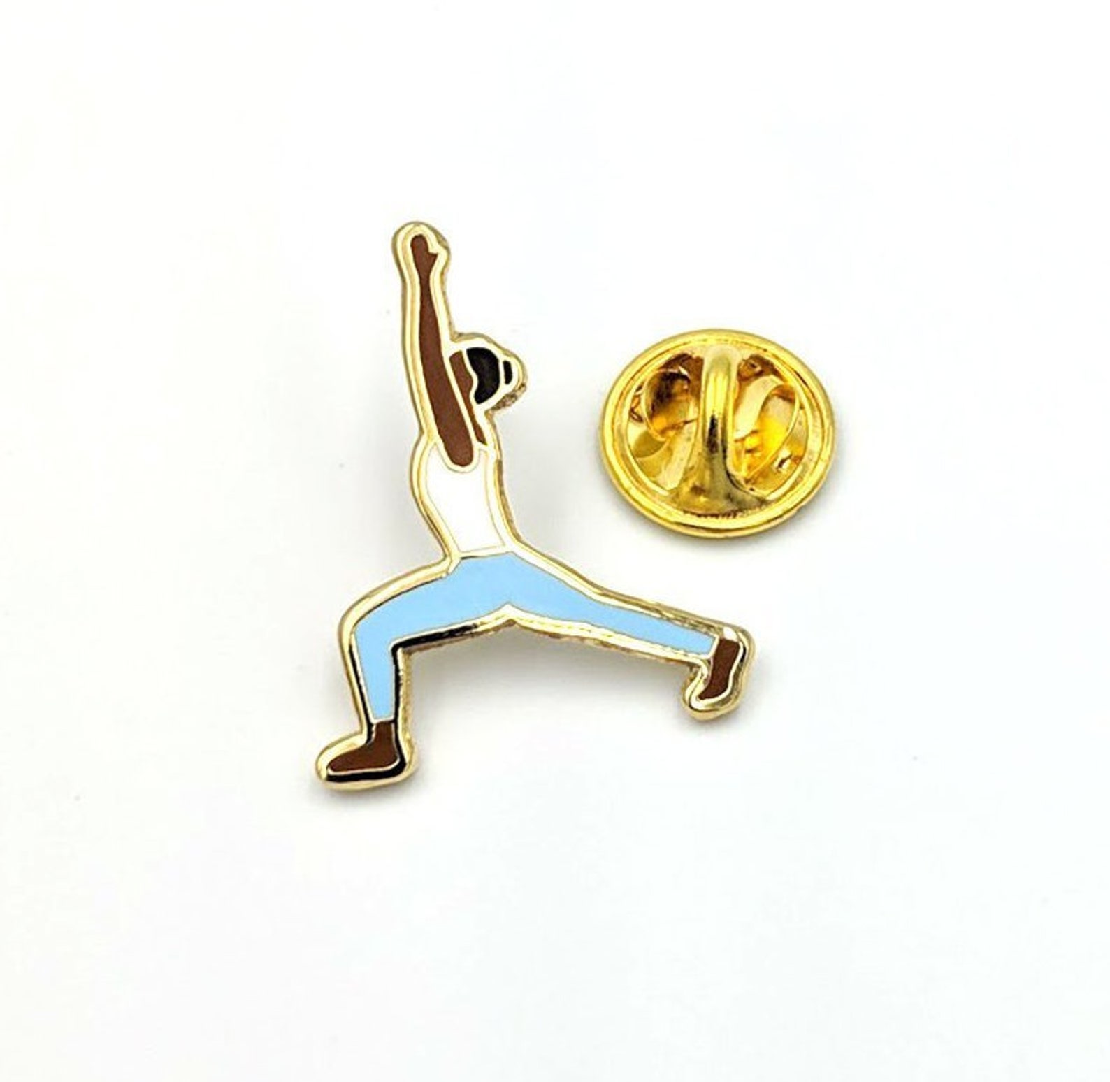 Enamel Pins Yoga Fitness Exercise Enamel Pin | Etsy