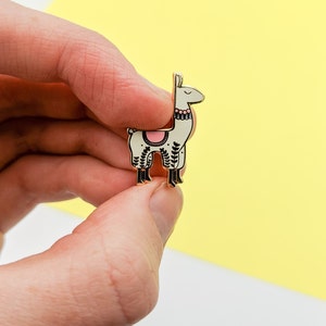 Enamel Pins - Llama Cute Animal Enamel Pin - Etsy