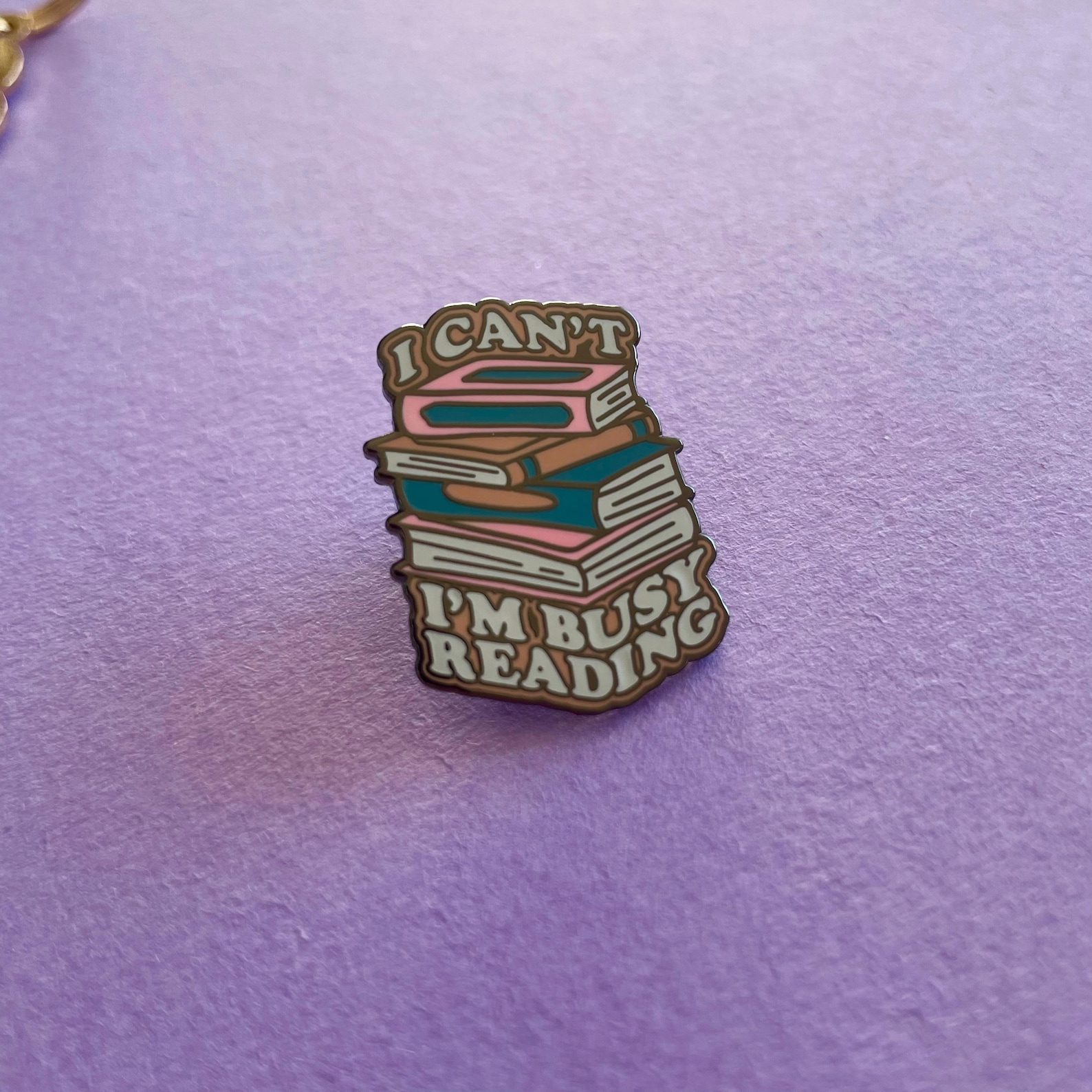 Enamel Pins - Busy Reading Book Lover Funny Quote Enamel Pin - Etsy