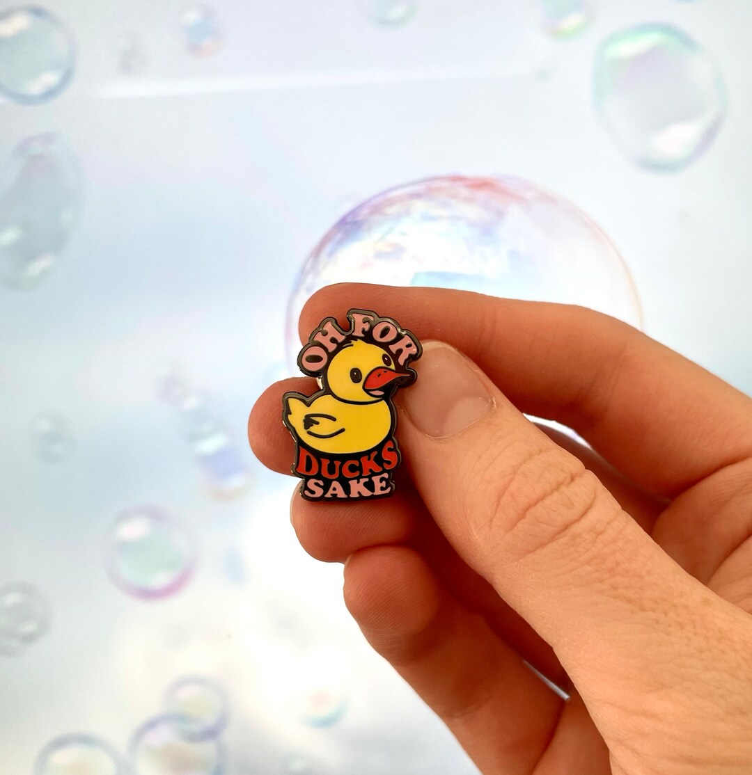 Enamel Pins Cute Funny Duck for Ducks Sake Enamel Pin - Etsy