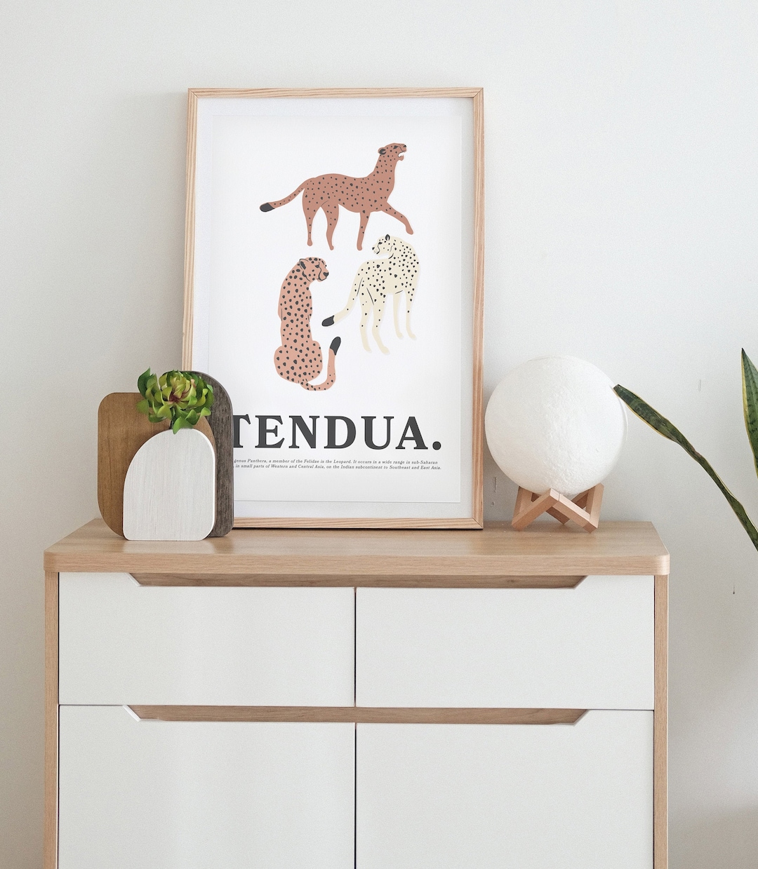 Prints - Wall Art Illustration Leopard Tendua Hindi - Digital Designs ...