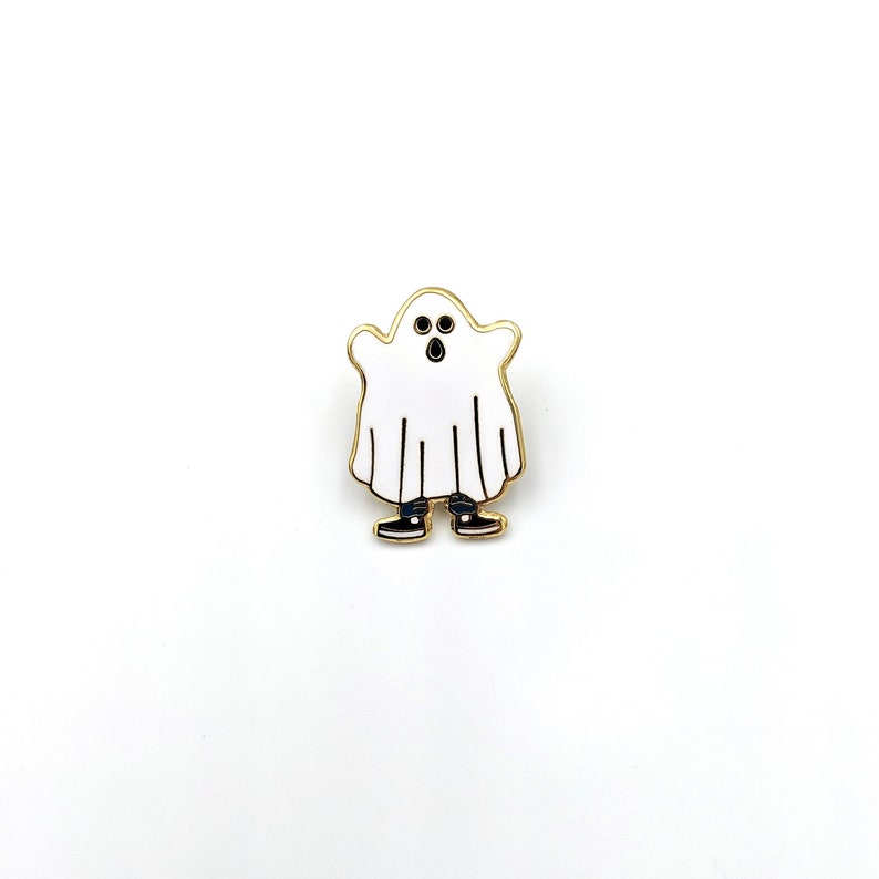 Enamel Pins Ghost Spooky Sheet Costume Enamel Pin | Etsy