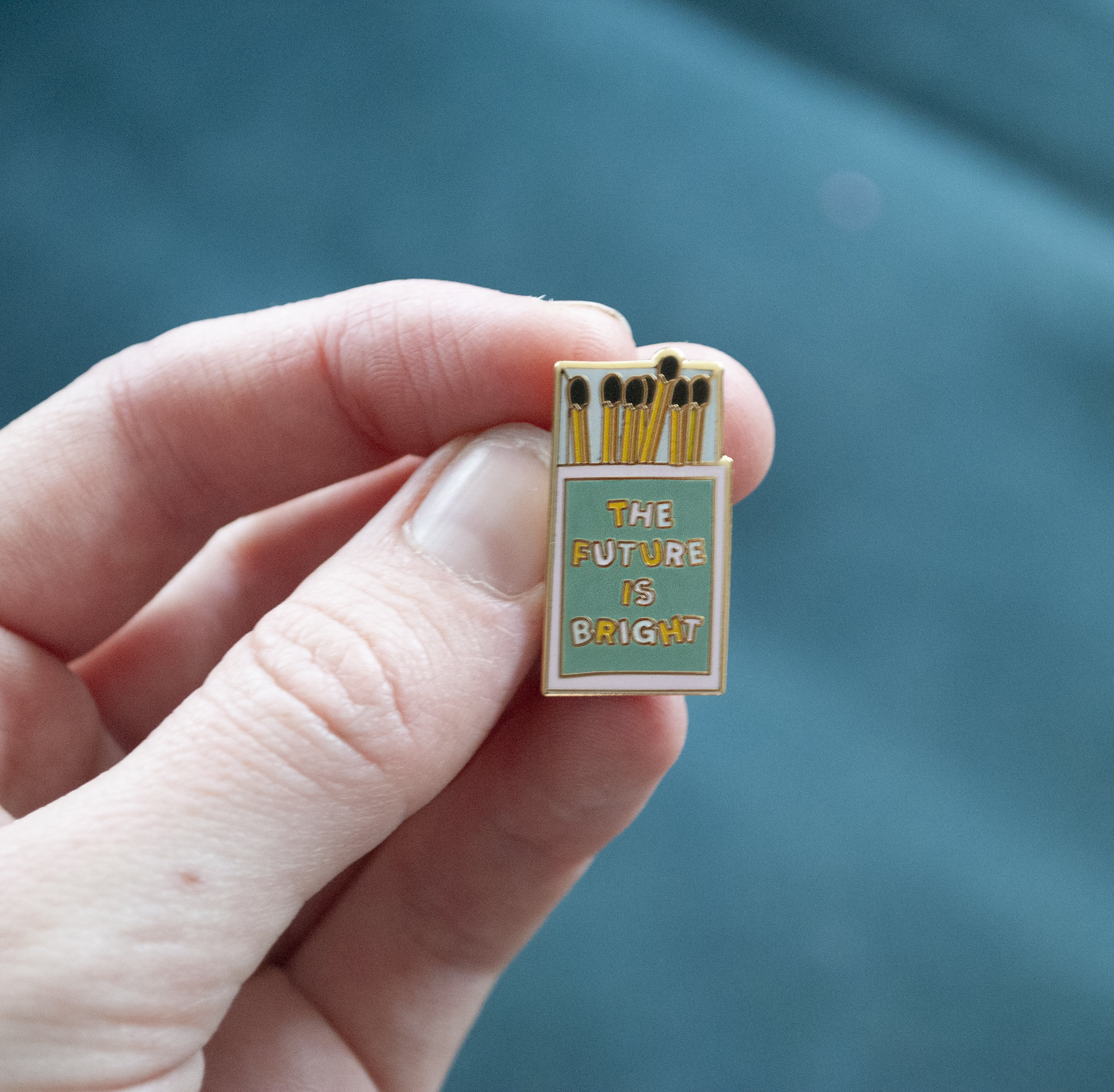 Enamel Pins - Bright Future Matches Funny Enamel Pin - Etsy