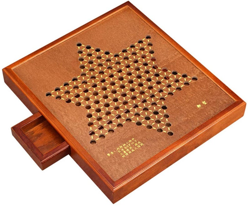 wooden-chinese-checkers-board-game-set-with-drawers-and-etsy