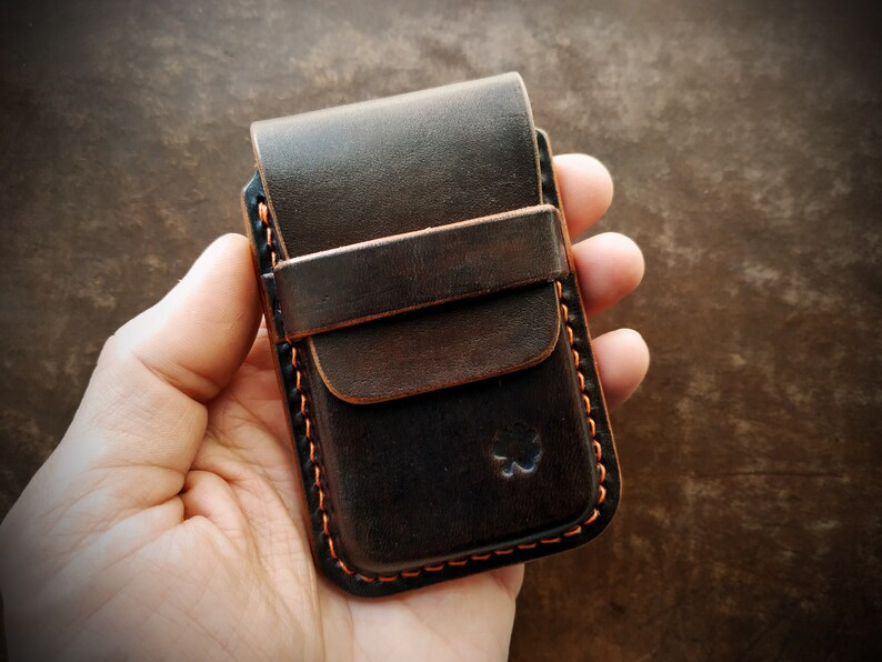 Compact Leather Cigarette Case Leather Cigarette Case Gift - Etsy