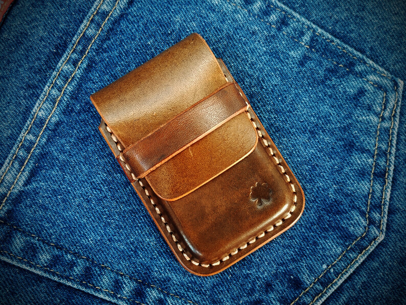 Compact Leather Cigarette Case Leather Cigarette Case Gift - Etsy