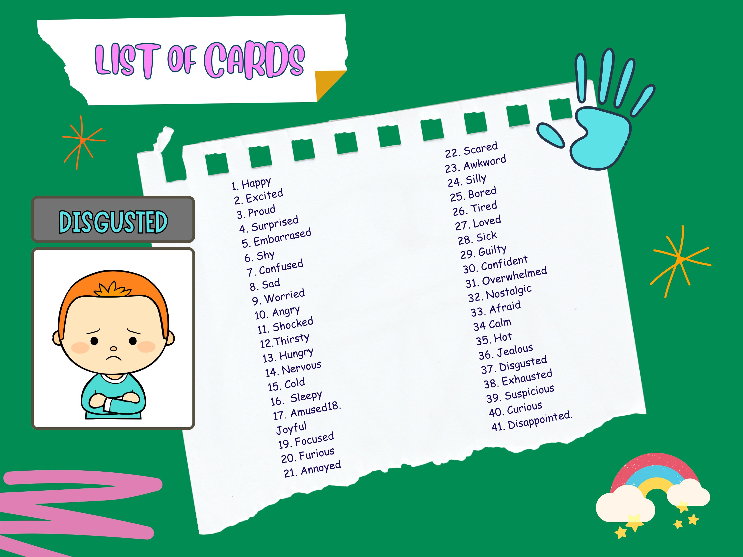 Emotions and Feelings Flashcards Visual Picture Communication ...