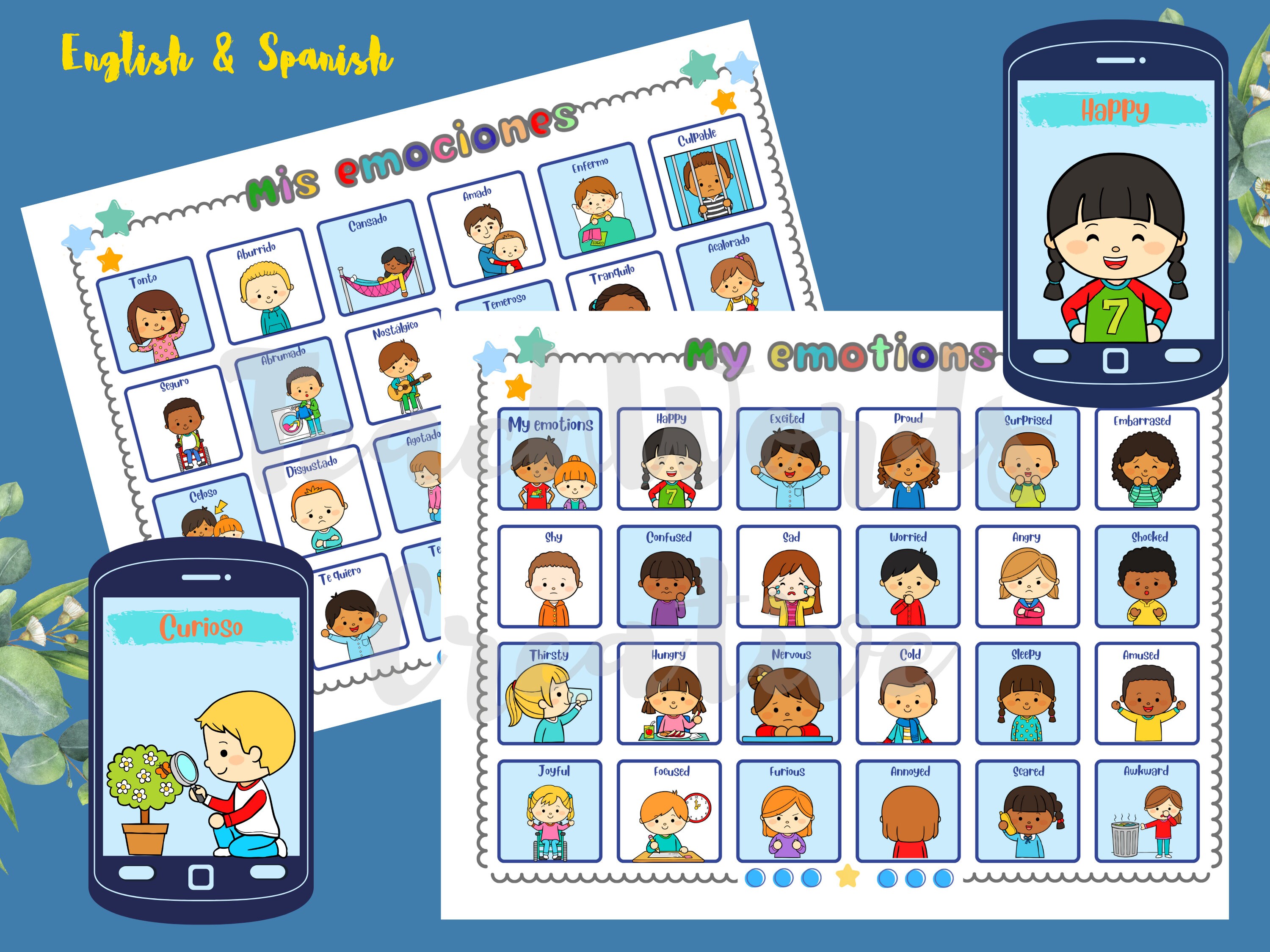 Emotions and Feelings Flashcards Visual Picture Communication ...