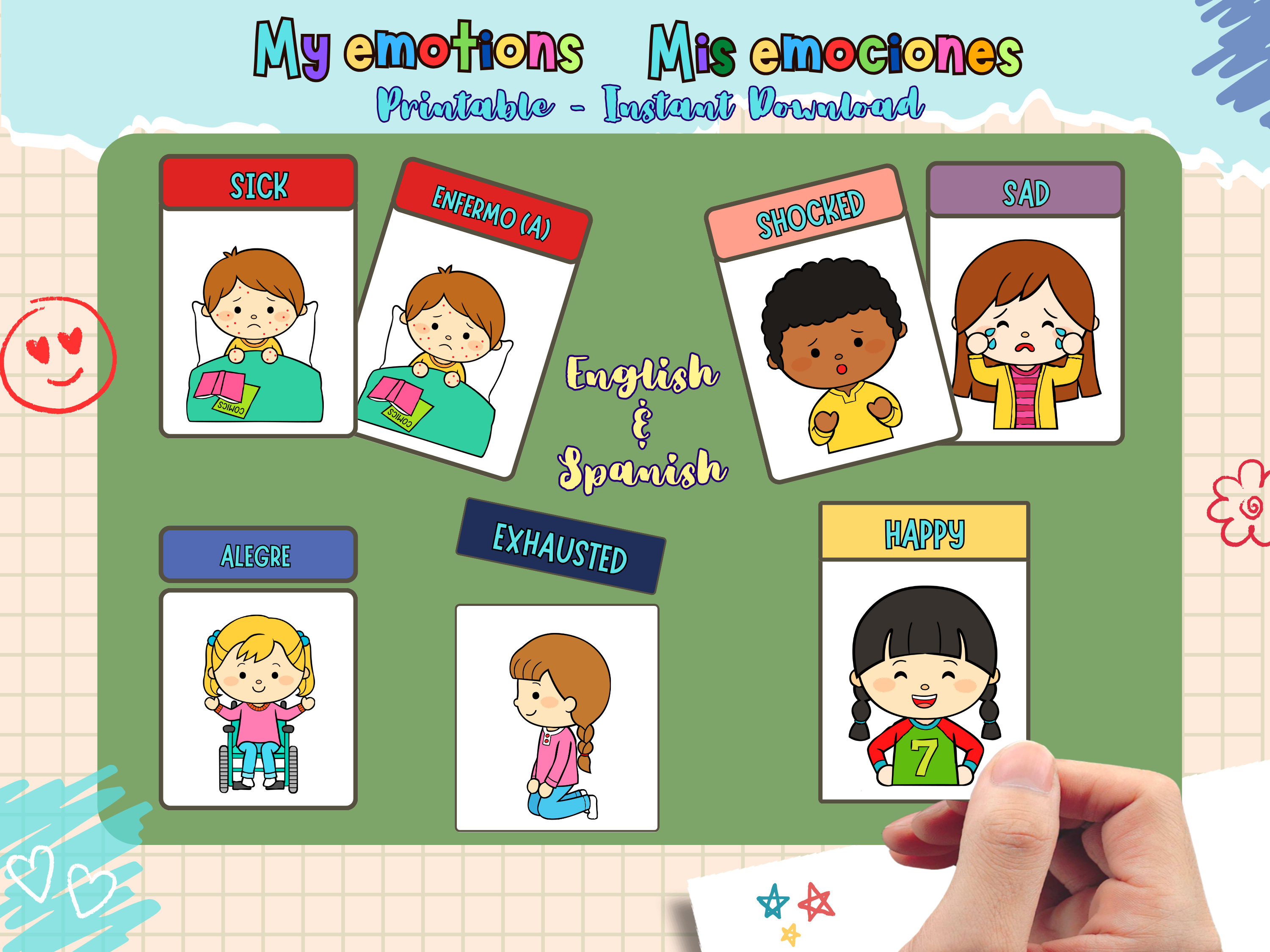 Emotions and Feelings Flashcards Visual Picture Communication ...