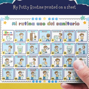 Bathroom Routine Visual Picture Communication Cards Toilet Training ...