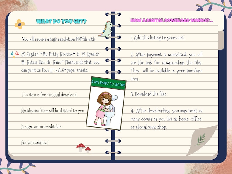 Girls Step by Step Bathroom Routine and Potty-training Autism Special ...