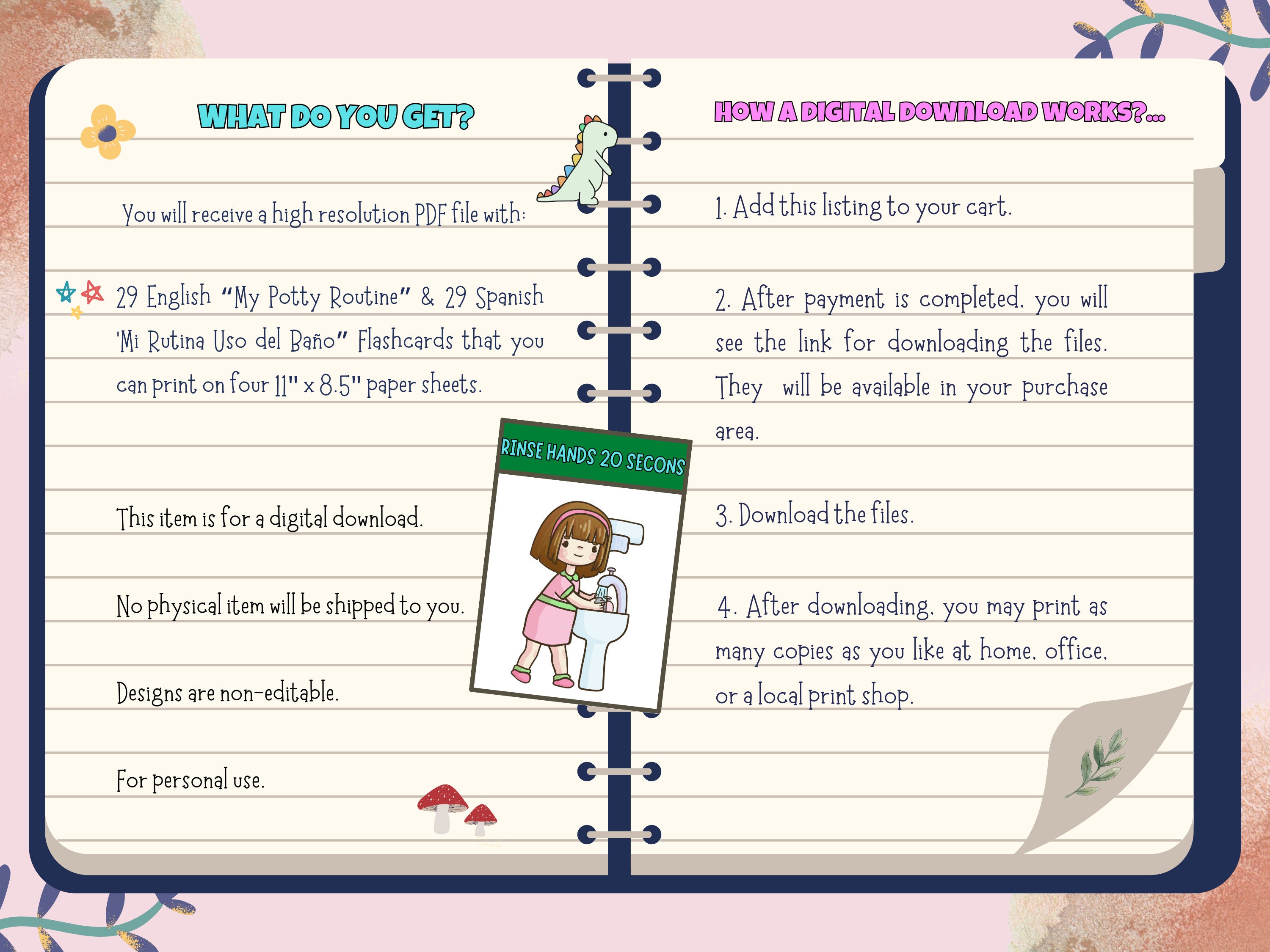 Girls Step by Step Bathroom Routine and Potty-training Autism Special ...