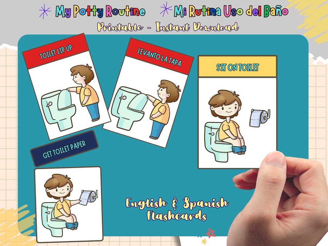 Boys Step by Step Bathroom Routine and Potty-training Autism Special ...