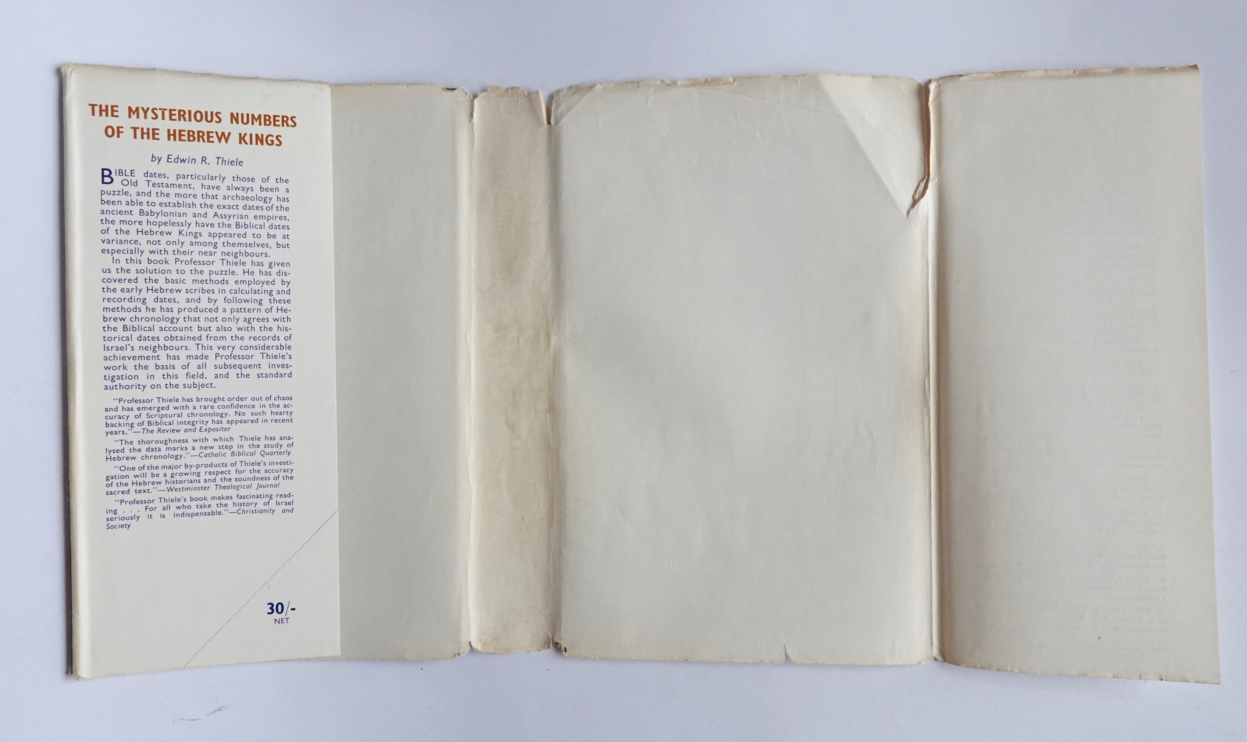 The Mysterious Numbers of the Hebrew Kings by Edwin R. Thiele - Etsy