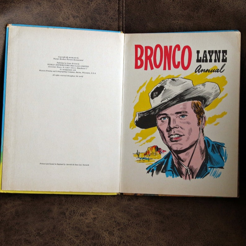 BRONCO LAYNE ANNUAL 1963 Starring Ty Hardin - Etsy