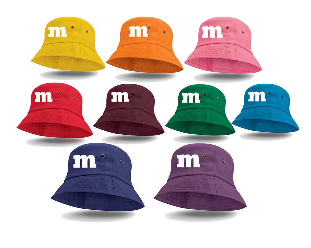 M Bucket Hat Australia | M&M Inspired Hats Caps | Letter Alphabet ...