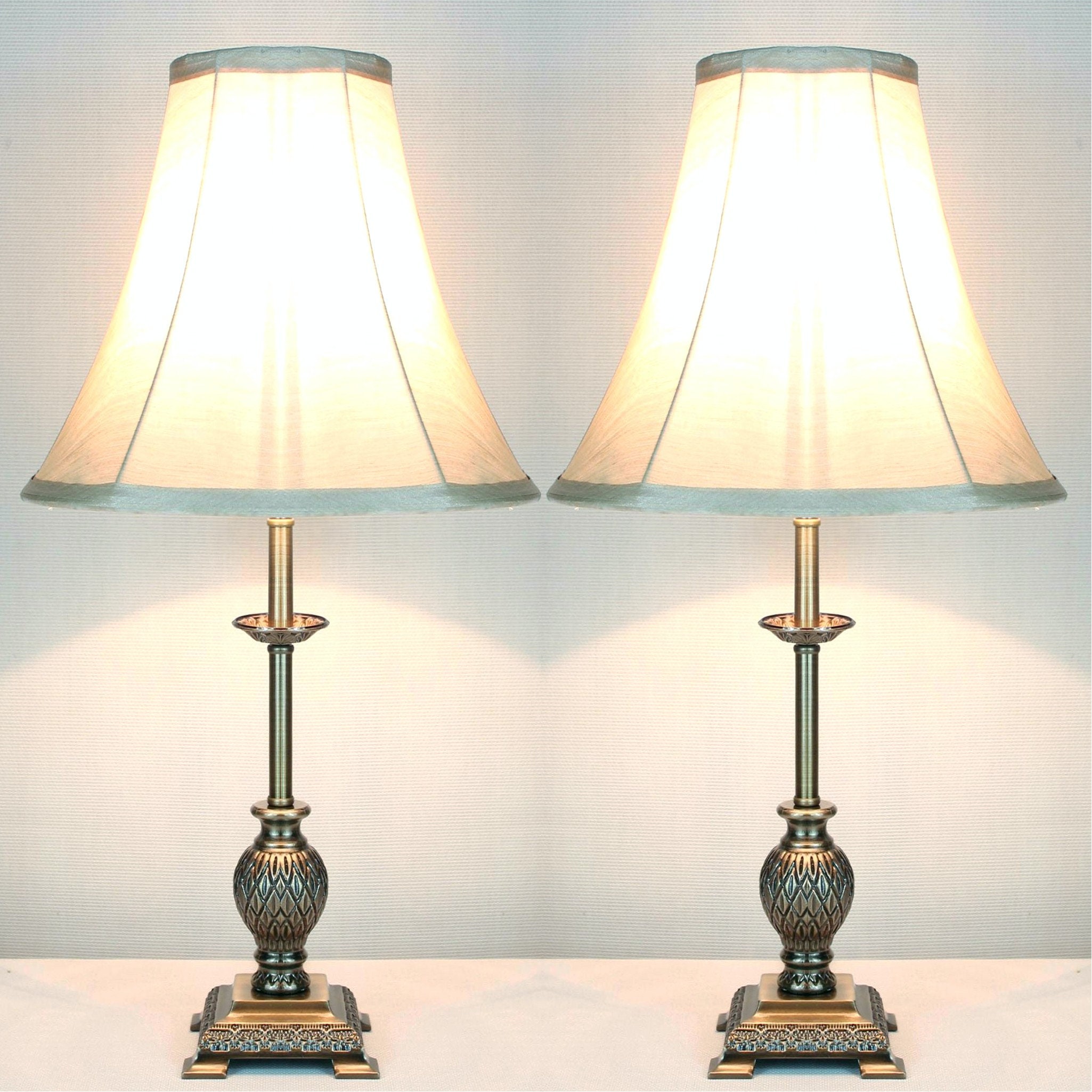 PAIR of Traditional Antique Style Table Bedside LAMPS - Etsy Australia