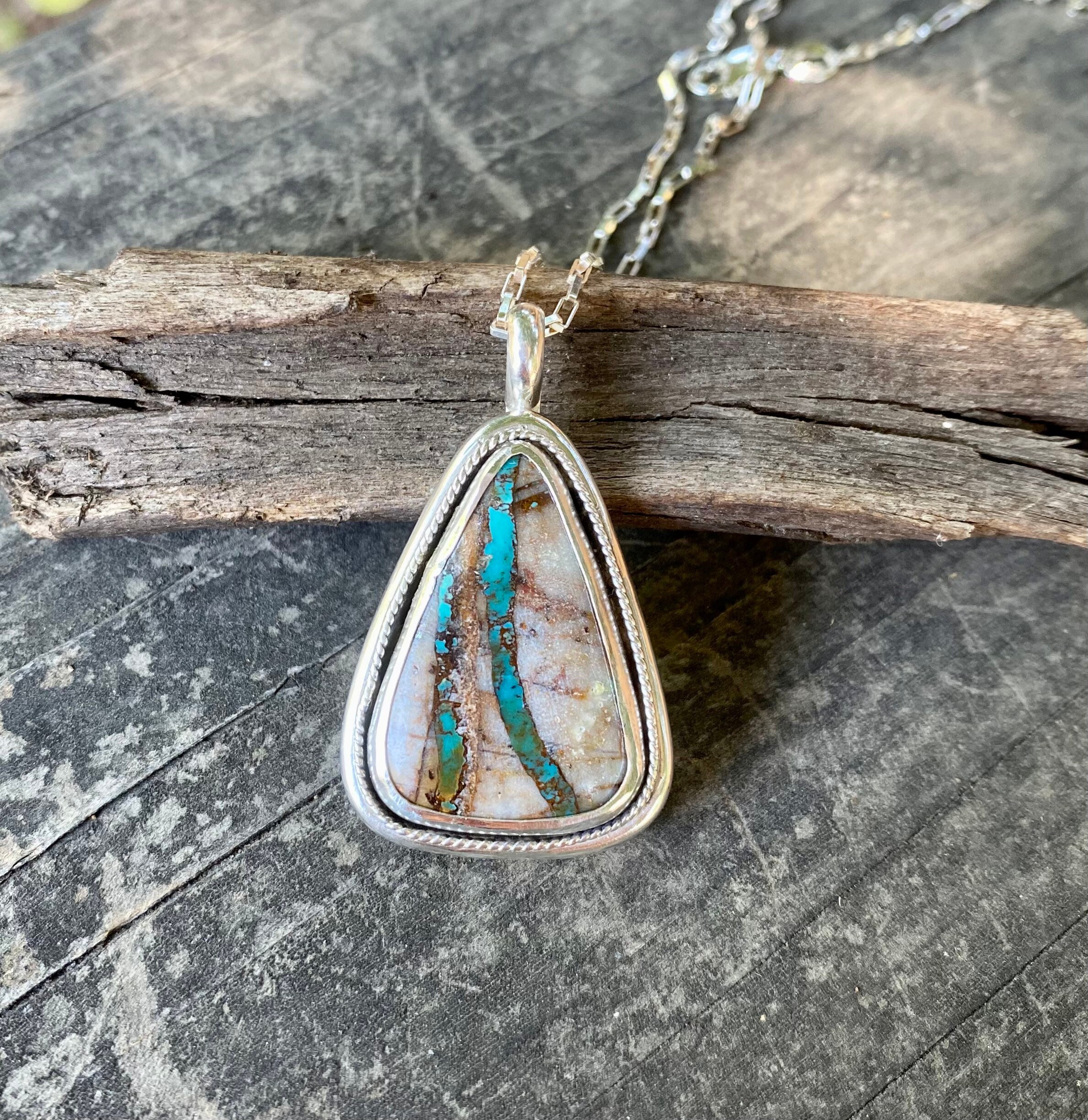 Royston Ribbon Turquoise Pendants - Etsy