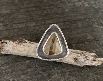 Royston Ribbon Turquoise Ring | Etsy