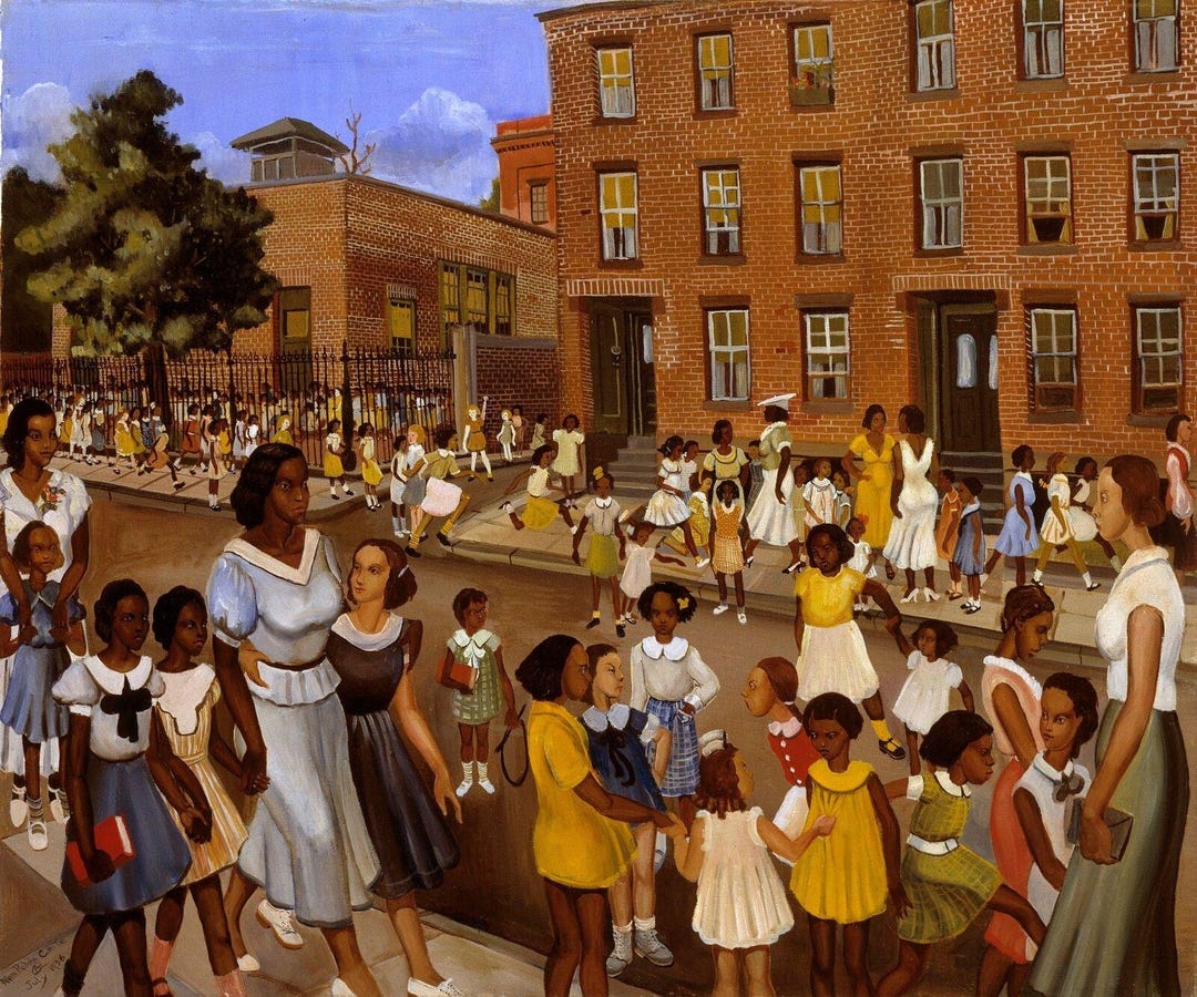 School’s Out – Allan Rohan Crite | African American Childhood Scene ...