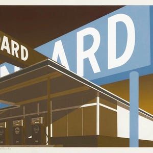 Standard Station Blue – Ed Ruscha | Iconic Pop Art Print – American Gas ...