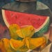 Manansala Still Life Art Print: Watermelon and Mangoes - Etsy
