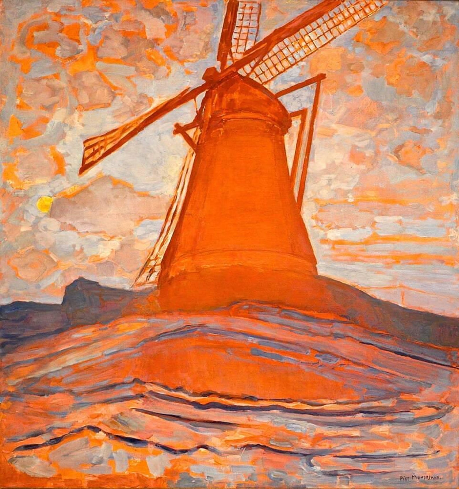 Windmill by Piet Mondrian - Premium Quality Art Print - Etsy