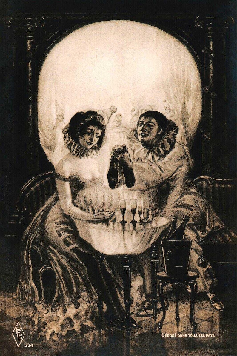 L'amore De Pierrot by Salvador Dali - Premium Quality Art Print - Etsy