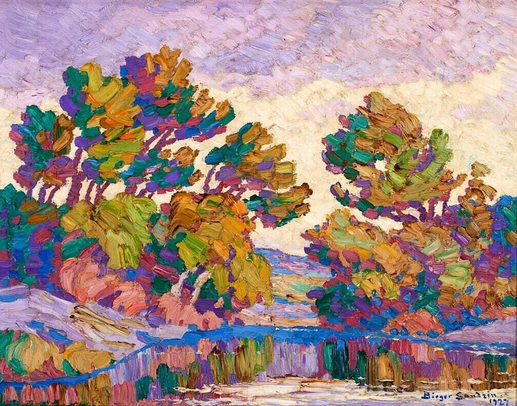 Early Fall Smoky River by Birger Sandzen - Premium Quality Art Print - Etsy