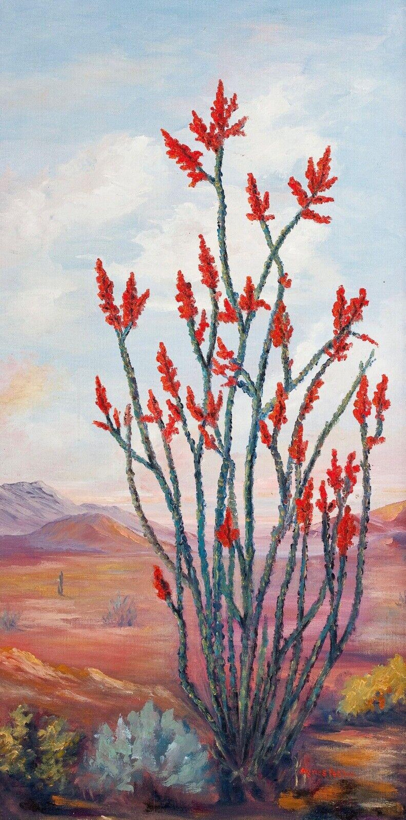 Agnes Pelton Red Desert Flower Art Print: Archival Quality - Etsy