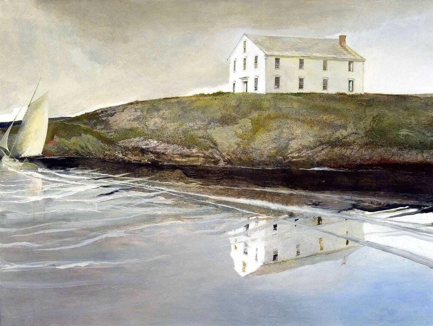 Goodbye – Andrew Wyeth | Moody Realism Art Print – Emotional Landscape ...