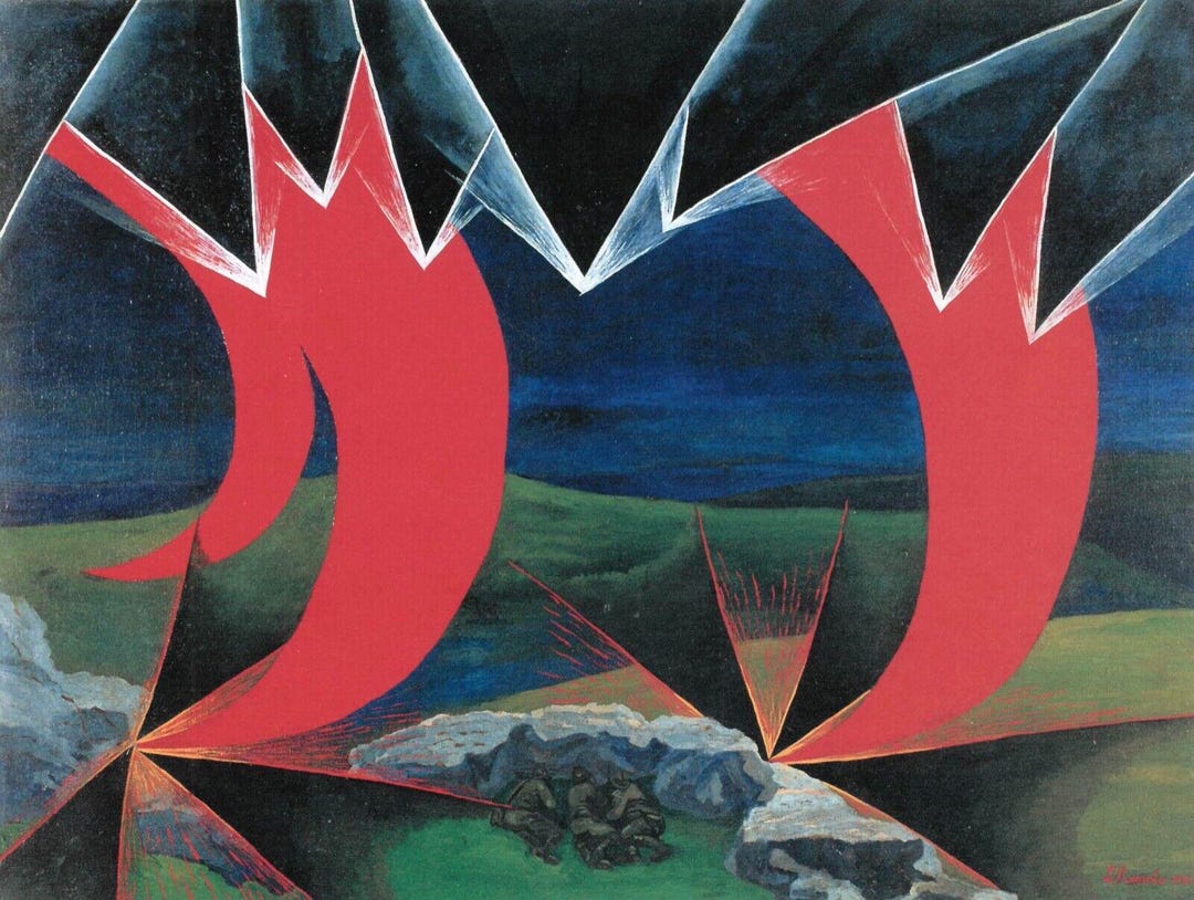 Luigi Russolo Print: Impressions of Bombardment, Futurism Art - Etsy