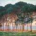 Claude Monet Art Print: Under the Pine Trees, Sunset Landscape - Etsy