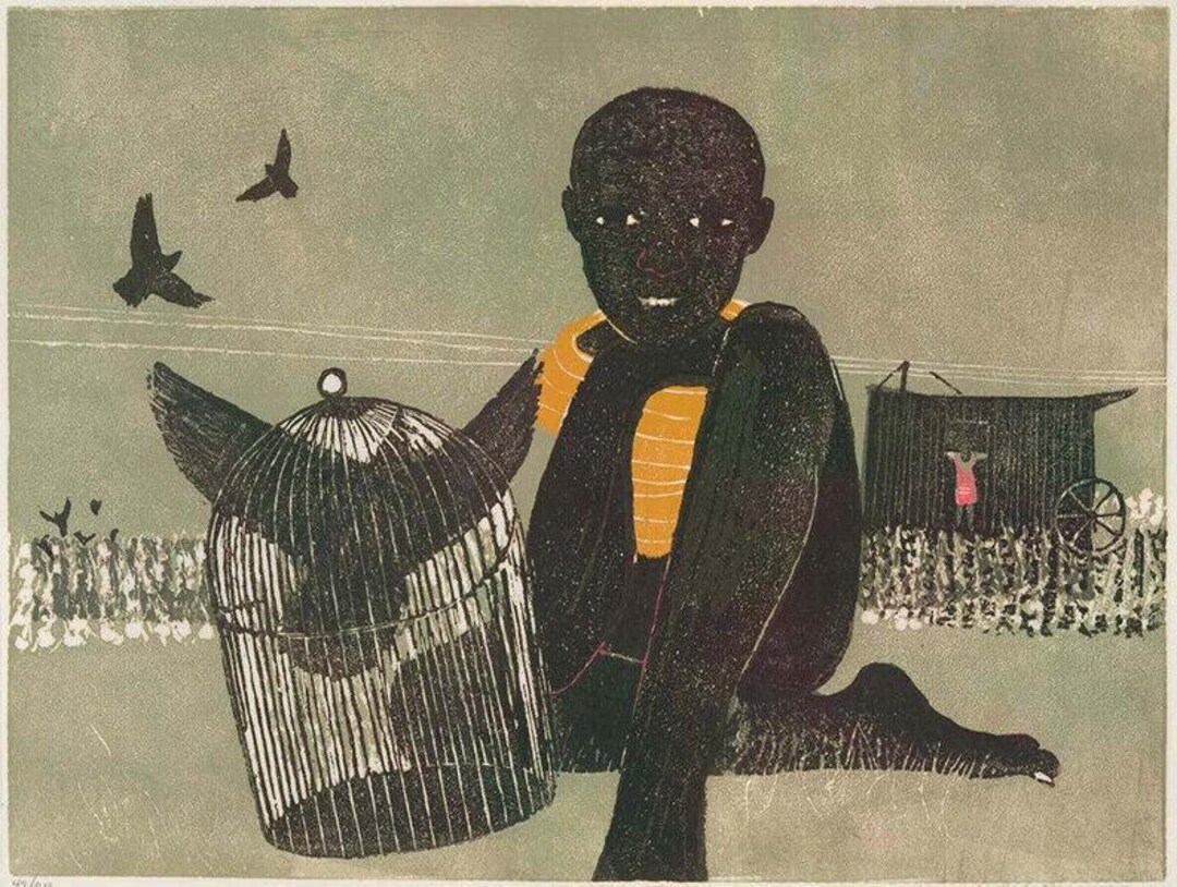 Caged Bird by Walter Williams -premium Quality Art Print - Etsy