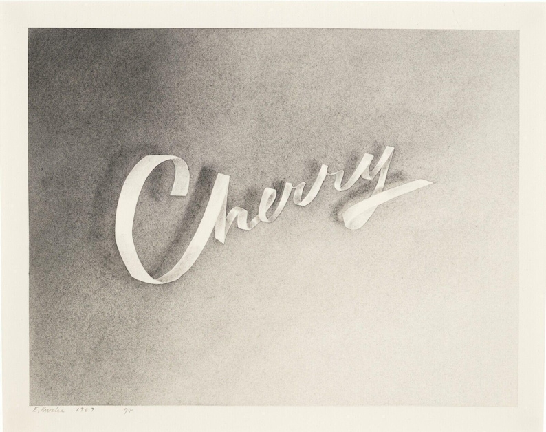 Cherry by Ed Ruscha - Premium Quality Art Print - Etsy